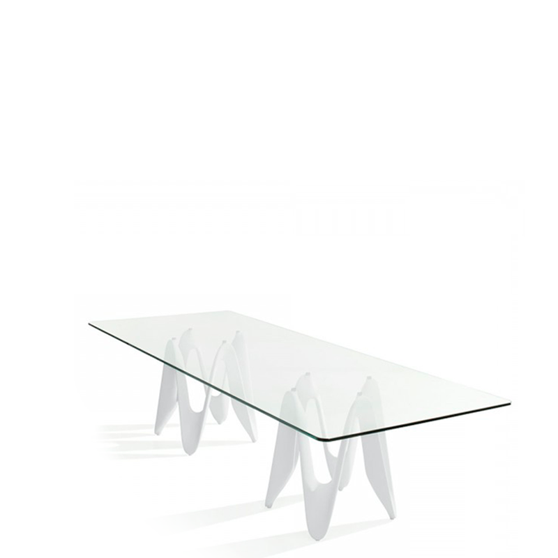 Lambda Two Bases Rectangular - Dining Table – Addison House