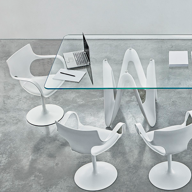 Lambda Two Bases Rectangular - Dining Table – Addison House